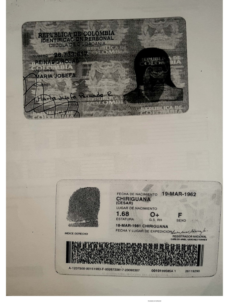 CEDULA MARIA PEINADO | PDF