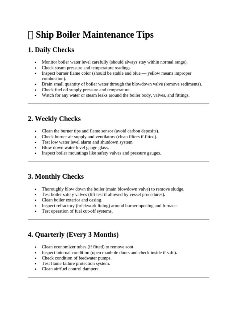 Ship Boiler Maintenance Tips | PDF | Boiler | Water