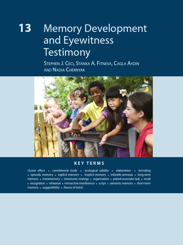 Memory Development & Eyewitness Testimony | PDF | Recall (Memory) | Memory