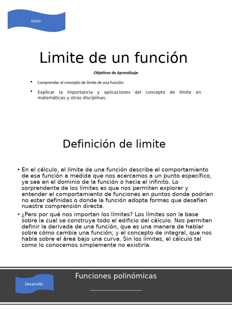 Definición y Concepto de Límite en Matemáticas | PDF