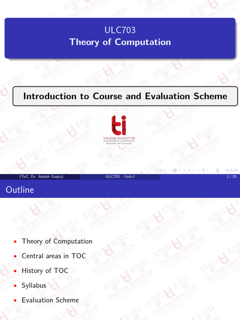 Theory of Computation Course Overview | PDF | Computational Complexity Theory | Automata Theory