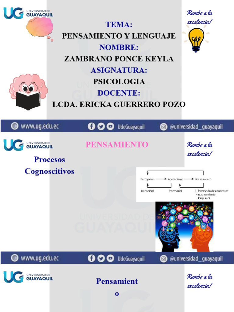 Diapositias de Psicologia Cap 5-Comprimido | PDF | Pensamiento | Palabra