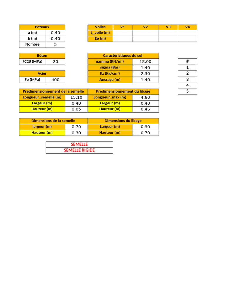 Semelle Filante Sf | PDF