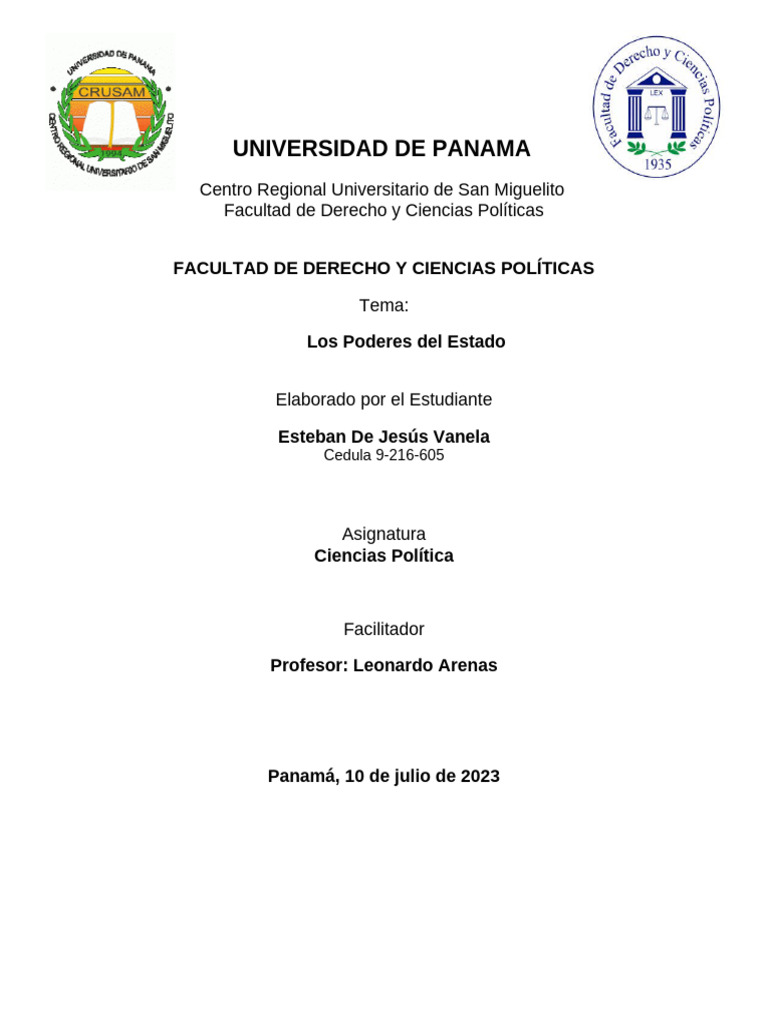 Los Tres Poderes Del Estado | PDF | Legislador | Ejecutivo (gobierno)
