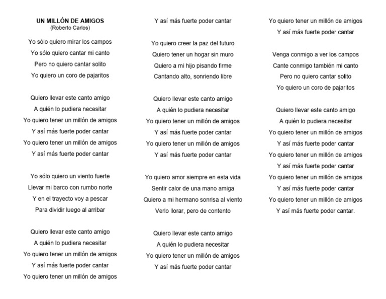 Un Millón de Amigos | PDF