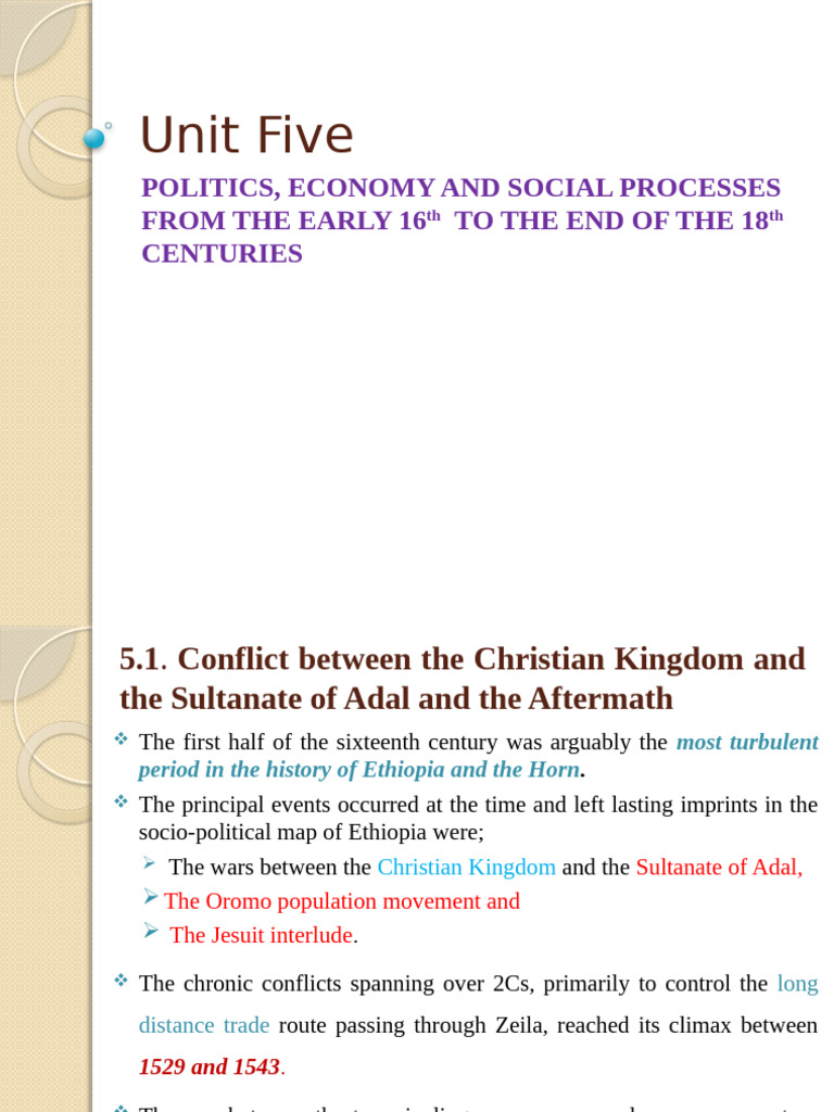 Revised Module Unit Five | PDF | Ethiopia