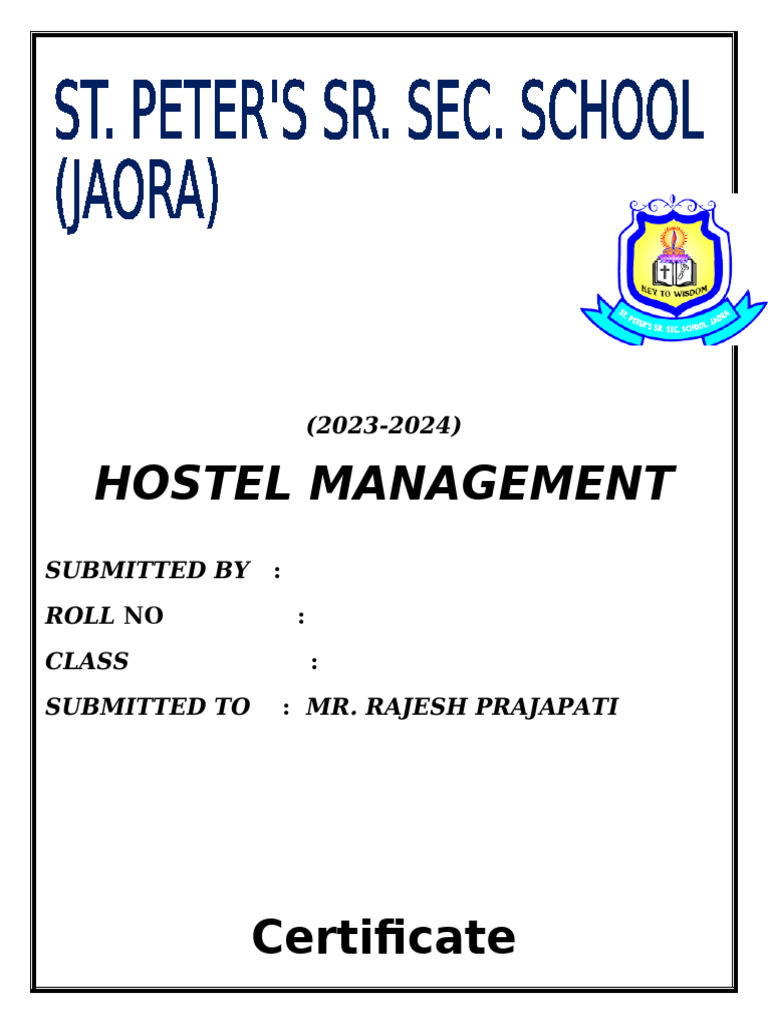 Front Page ND Certificate (Vedika) | PDF