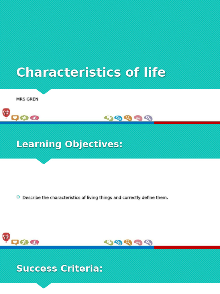 1-Characteristics of Life | PDF