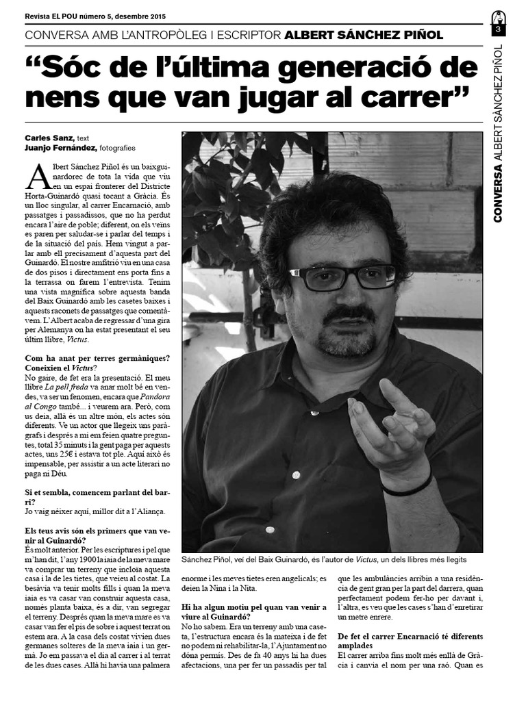 elpou,+EP5+Entrevista+Albert+Sanchez+Pi+¦ol (1) | PDF