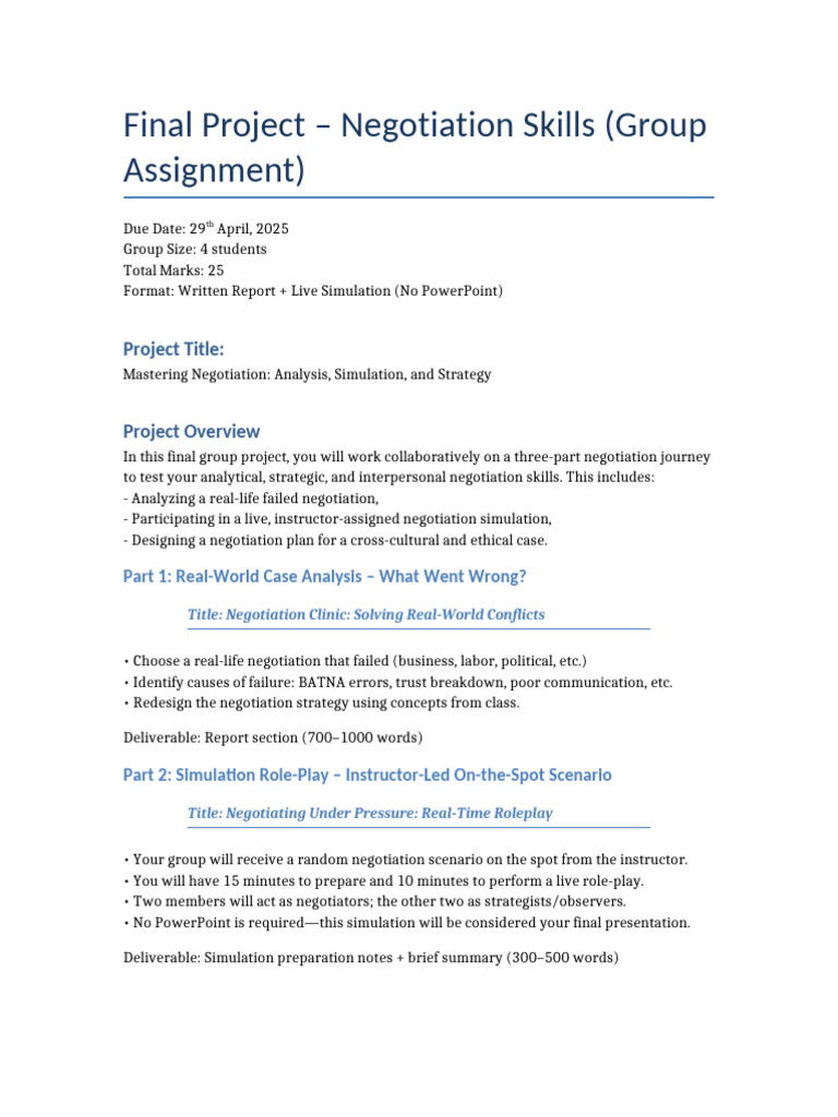 AssignmentAttachment DCF5D6C5 | PDF | Negotiation | Simulation