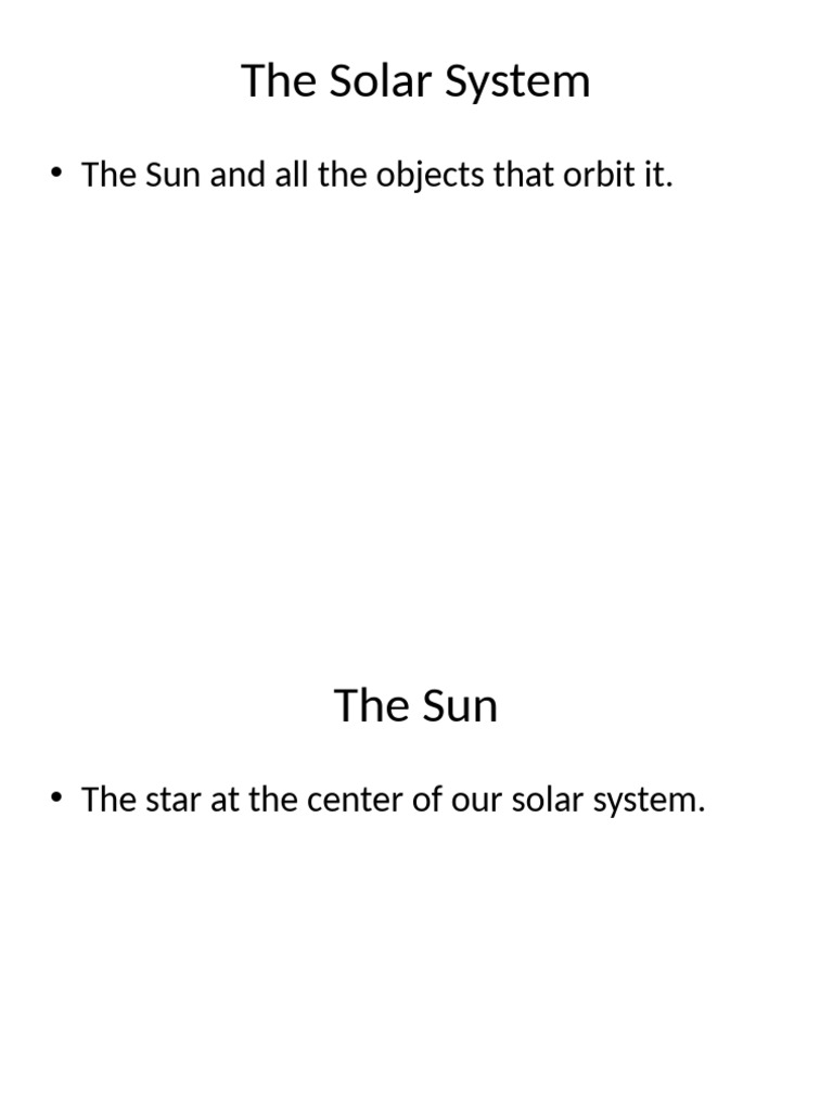 The Solar System | PDF