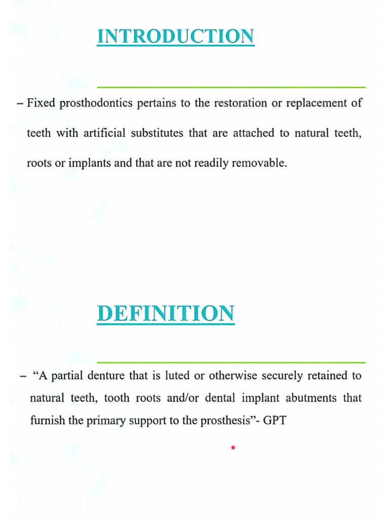 Introduction To FPD and Terminologies | PDF