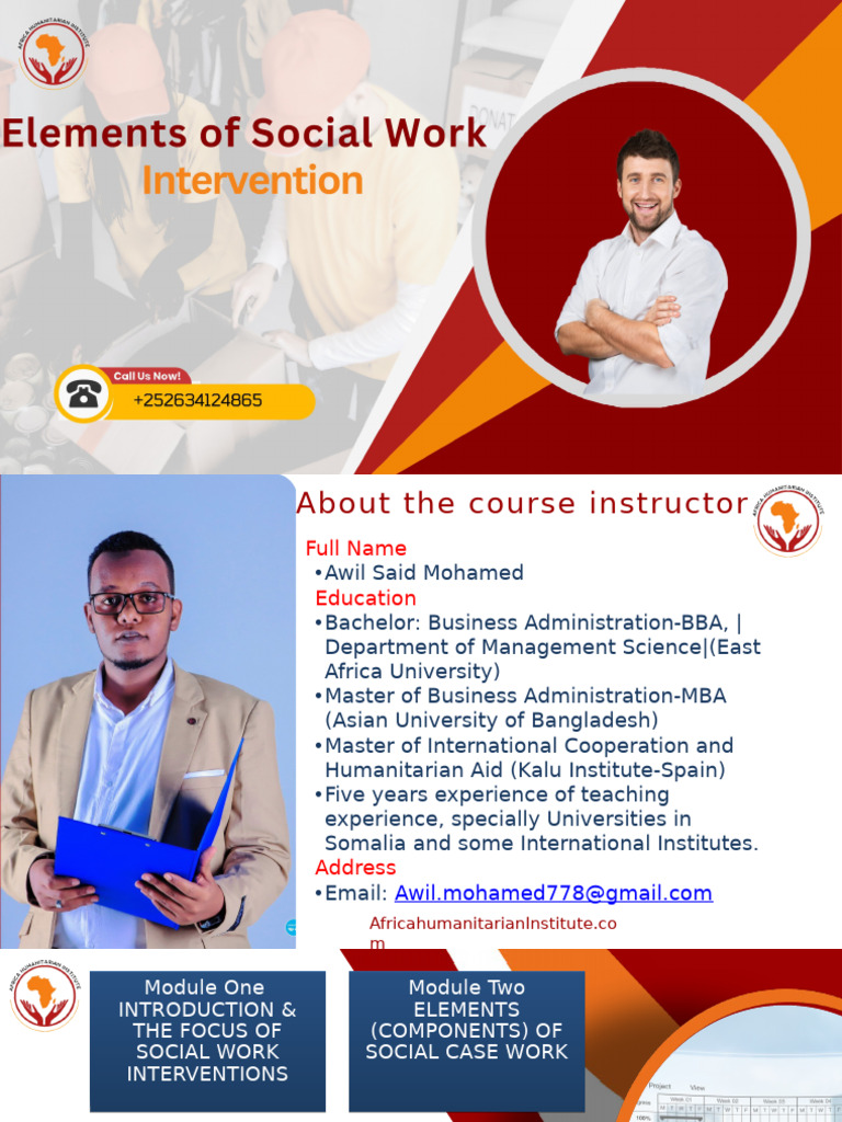 Elements of Social Work Intervention PPTX 20231224 104825 0000 | PDF ...