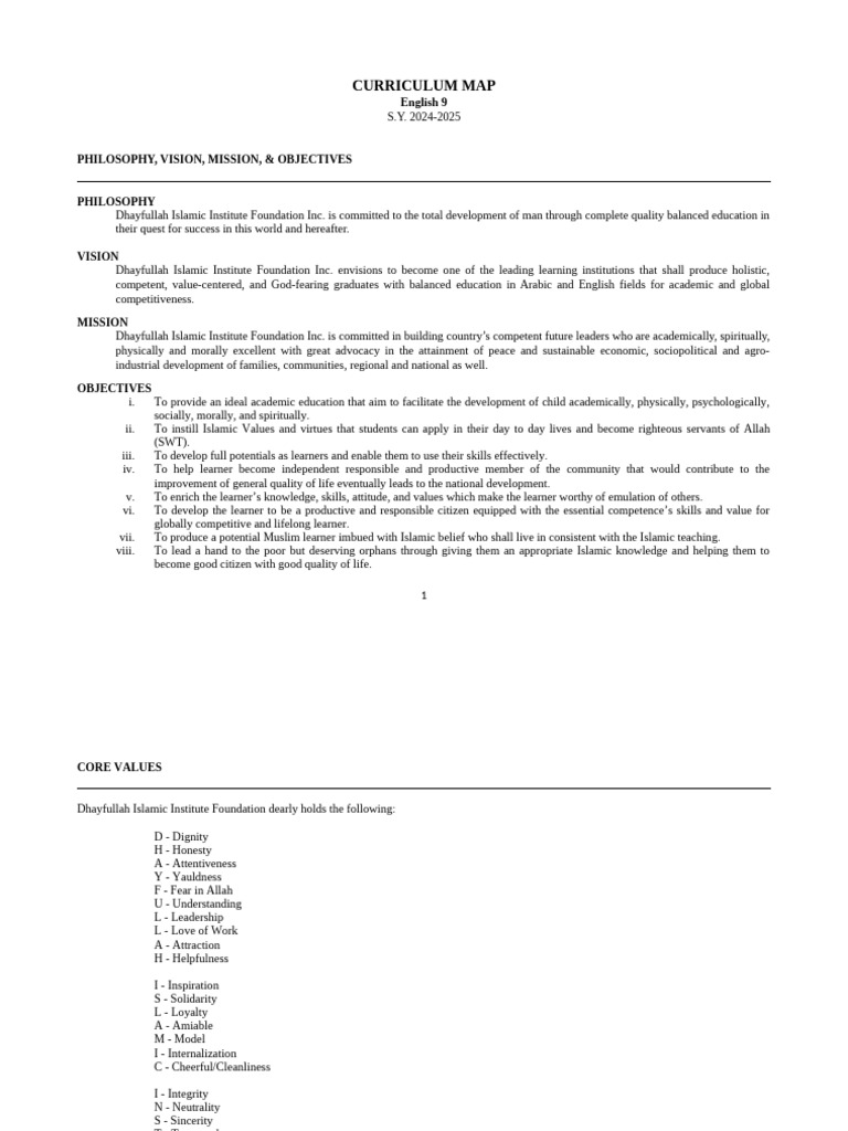 Values Education 10 Cmap | PDF