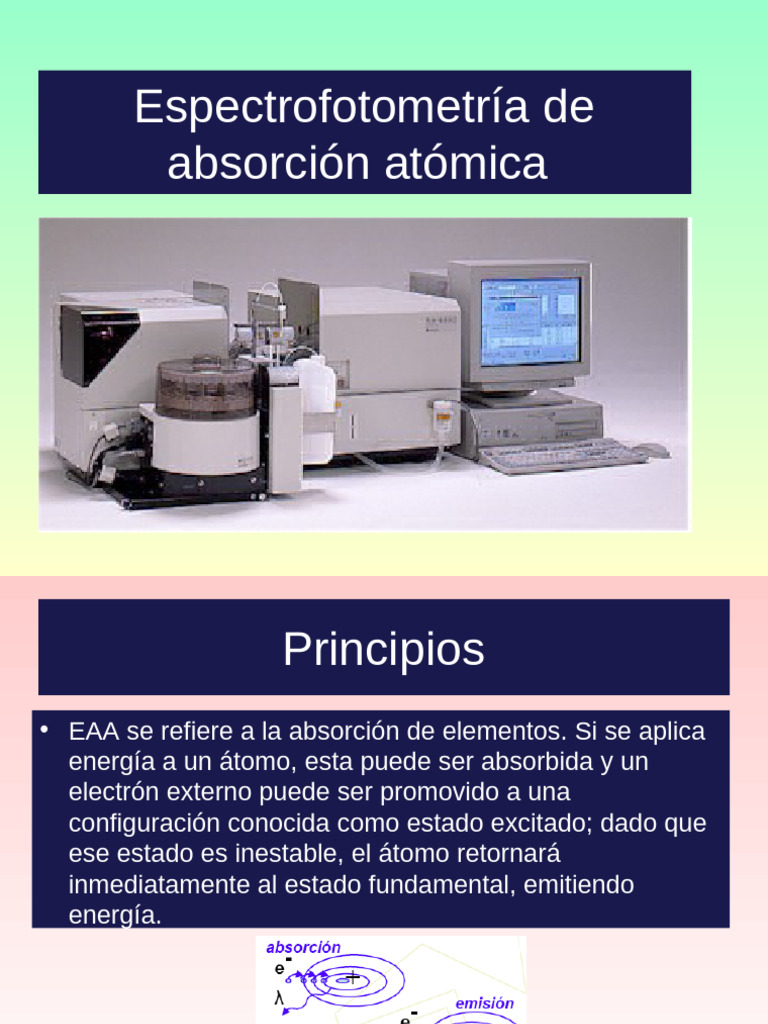 Espectrofotometría de Absorción Atómica | PDF | Ciencias fisicas ...