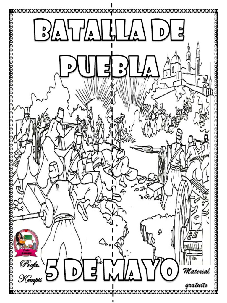 Lapbook De La Batalla De Puebla Pdf Batallas Operaciones Militares