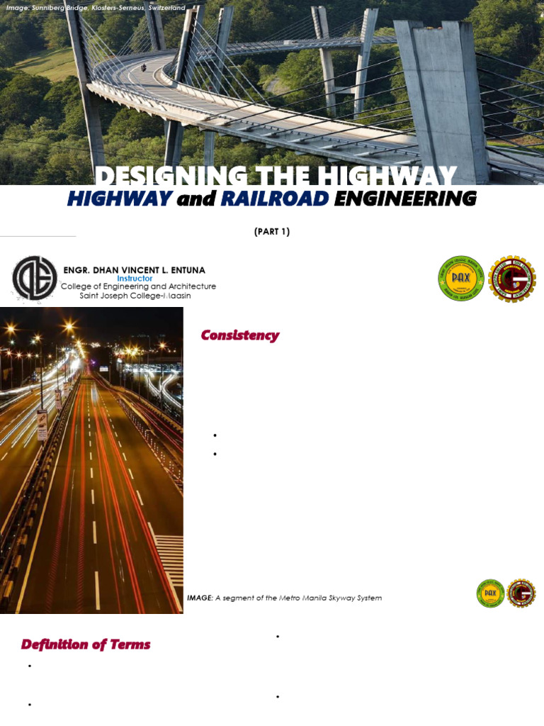 Highway Railway Elements | PDF | Traffic | Road