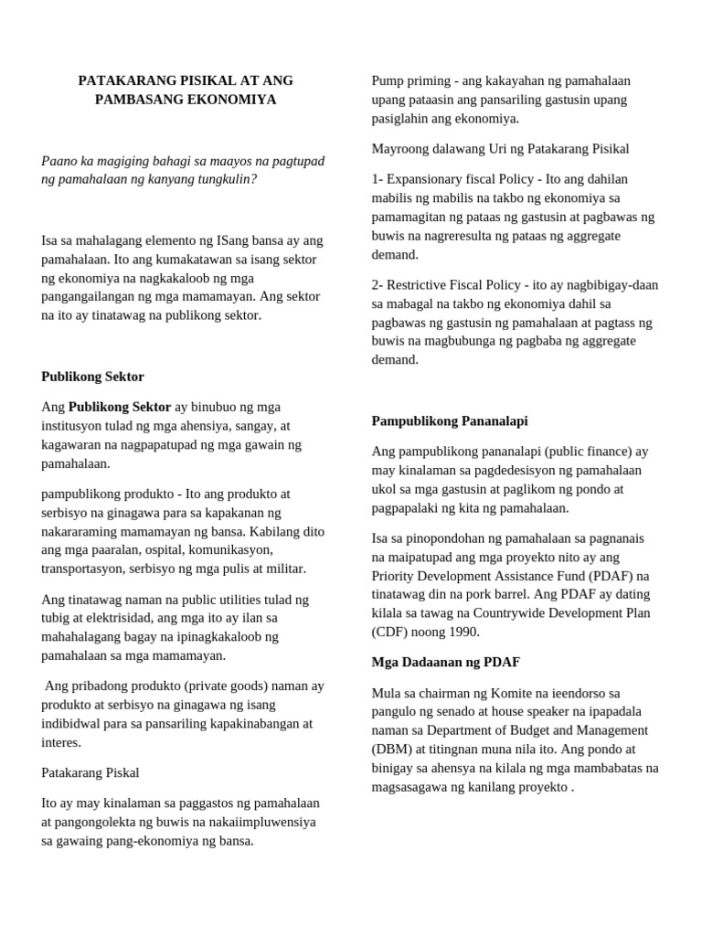 Summary Ki Maam G | PDF