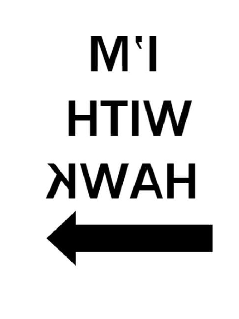 I’m with hawk/tuah t-shirt print | PDF