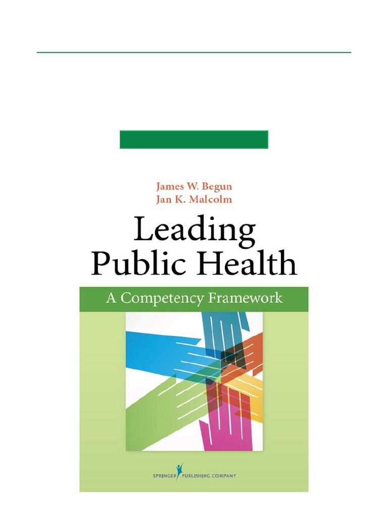 Leading Public Health A Competency Framework, 1st Edition All Format ...