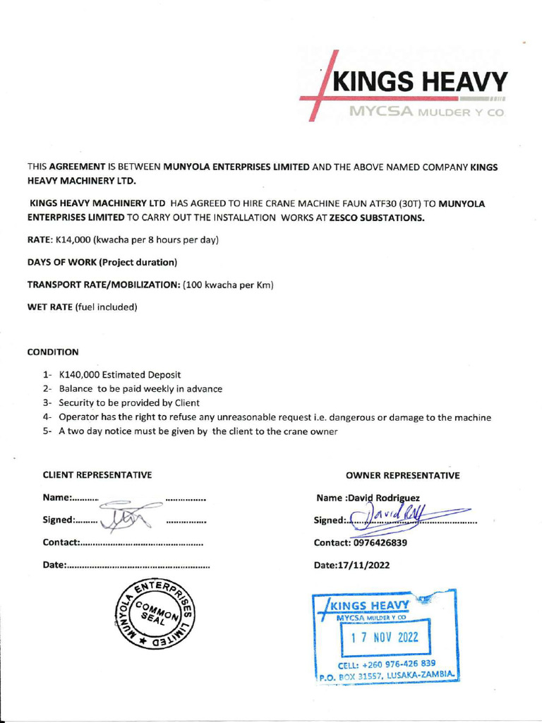 PROOF OF EQUIPMENT TO BE USED - Compressed | PDF