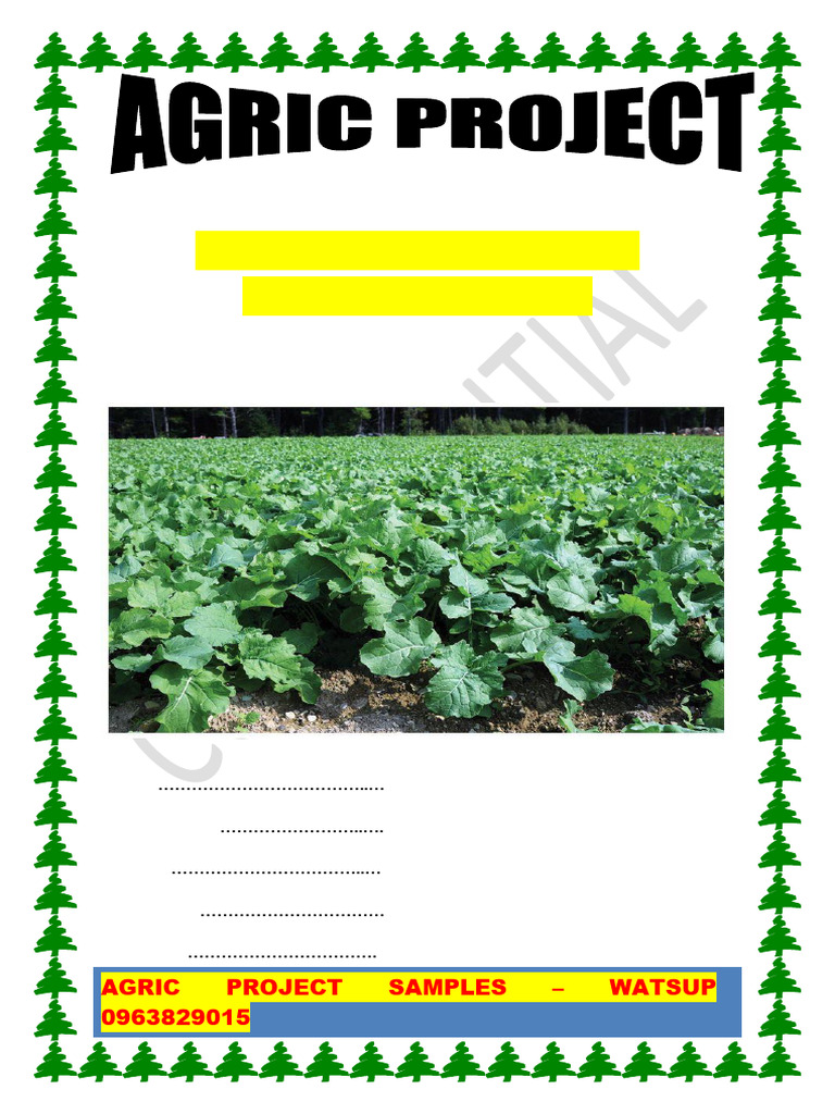 Agric Projects Sample Covers by D Phiri 0963829015 | PDF