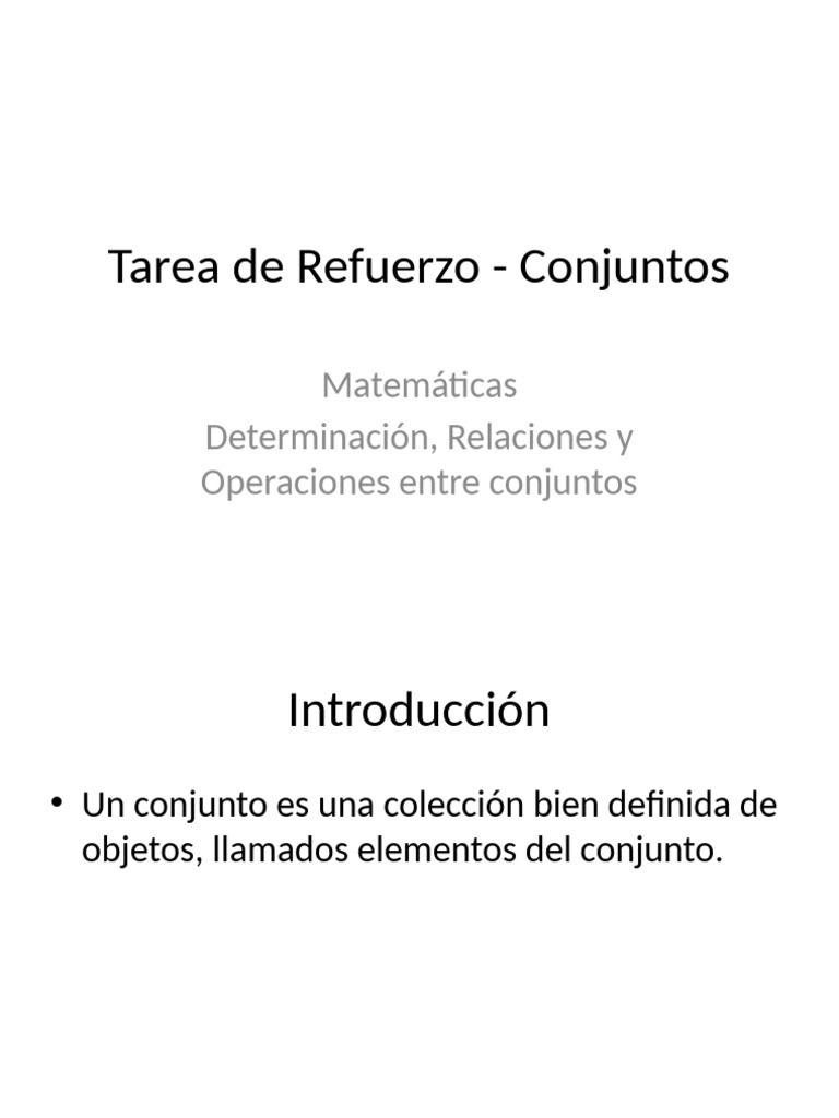 Tarea Conjuntos | PDF