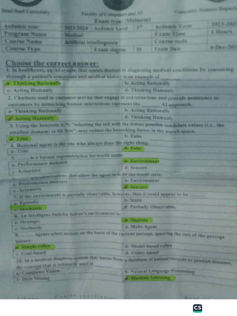 2023-2024 MidA | PDF