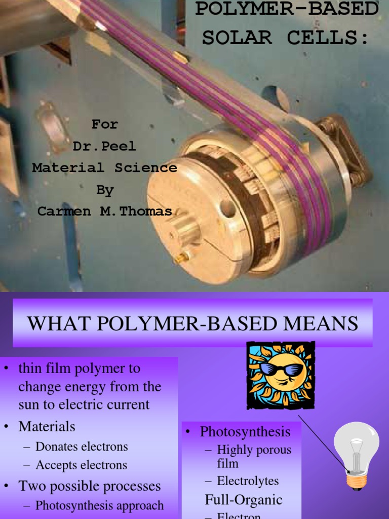 Polymer-Based Solar Cells Overview | PDF | Home & Garden
