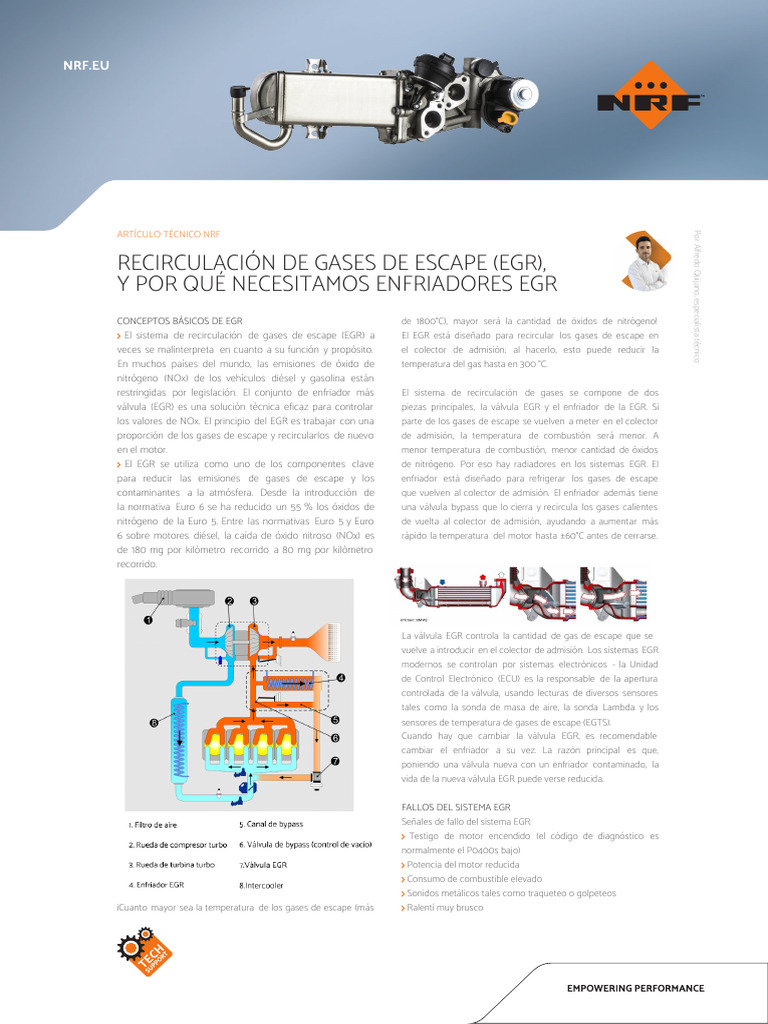 Guía sobre Enfriadores EGR y su Función | PDF | Motores | Ingeniería ...