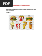Comida Chatarra vs Saludable: Claves | PDF | Aceite de cocina | Alimentos