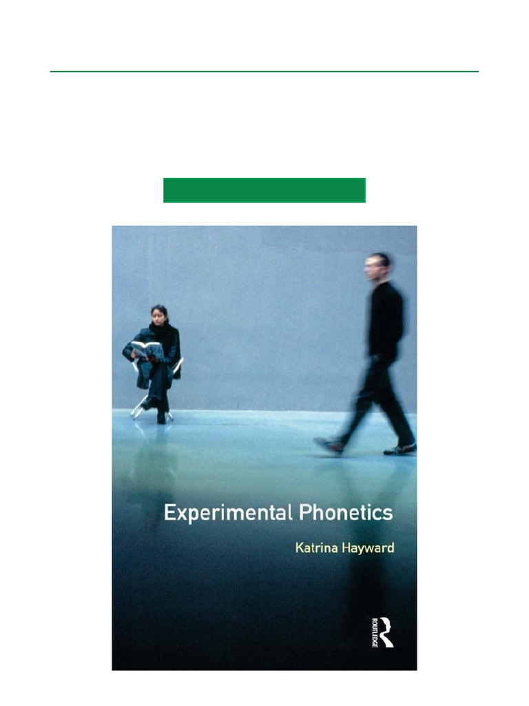 Experimental Phonetics Full Book Download | PDF | Vowel | Linguistics