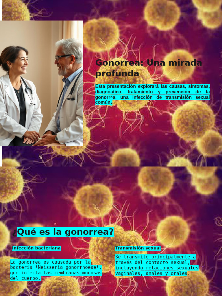 Gonorrea | PDF | Infección transmitida sexualmente | Microbiología