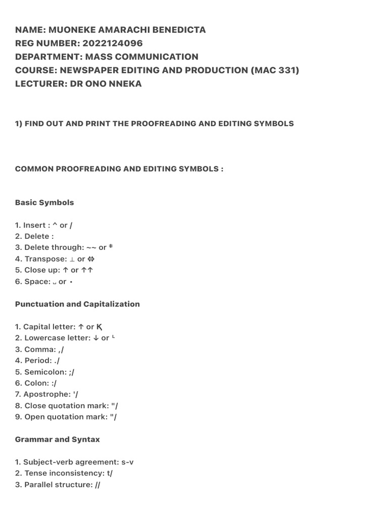 Name: Muoneke Amarachi Benedicta 3 | PDF