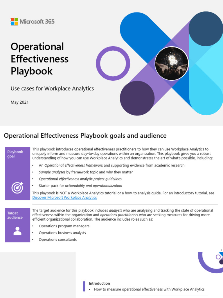 Operational Effectiveness Playbook | PDF | Analytics | Business Economics
