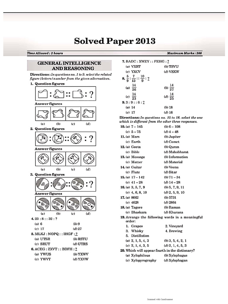 SSC Je 2013 Electrical Paper 1 Solution | PDF