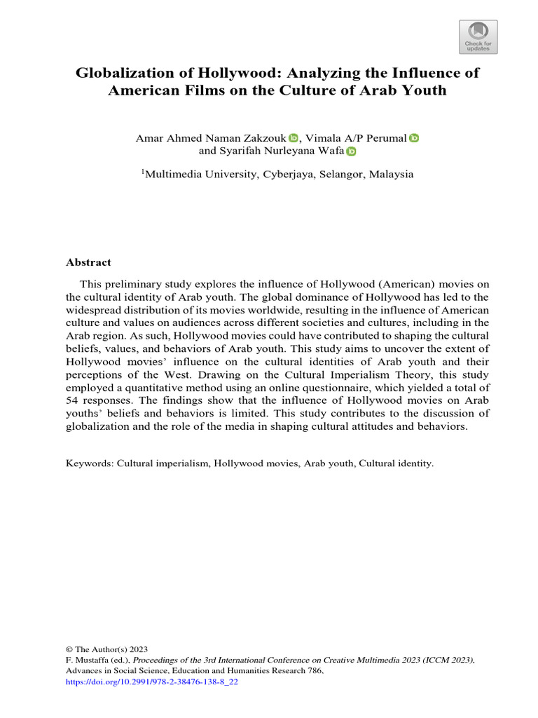 Globalization of Hollywood - Analyzing The Influence of American Films ...