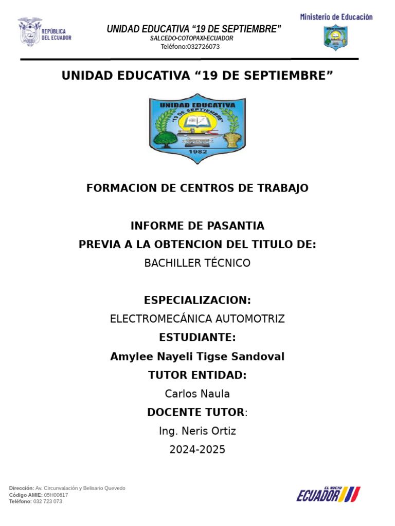 Convenio de Prácticas Electromecánicas 2024 | PDF