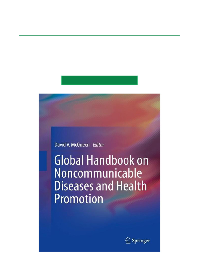Global Handbook On Noncommunicable Diseases and Health Promotion Ebook ...