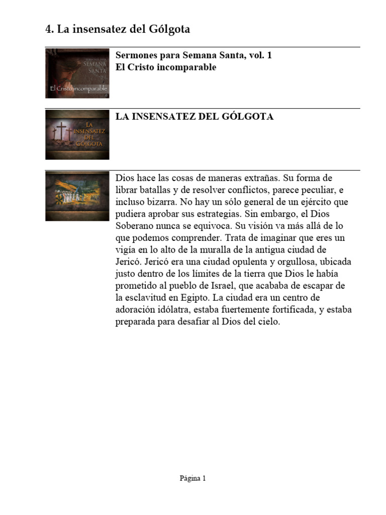 4 La Insensatez Del Gólgota | PDF | Jesús | Elijah