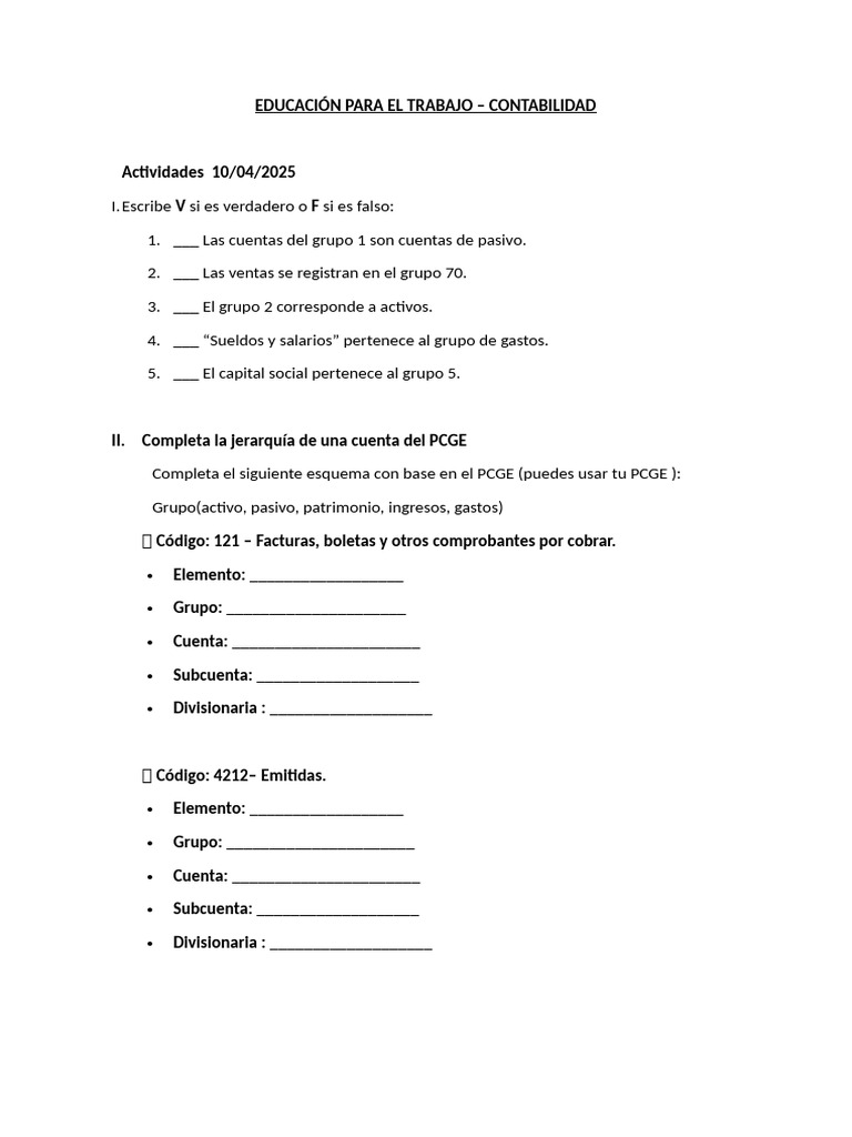 EDUCACIÓN PARA EL TRABAJO 3ero | PDF