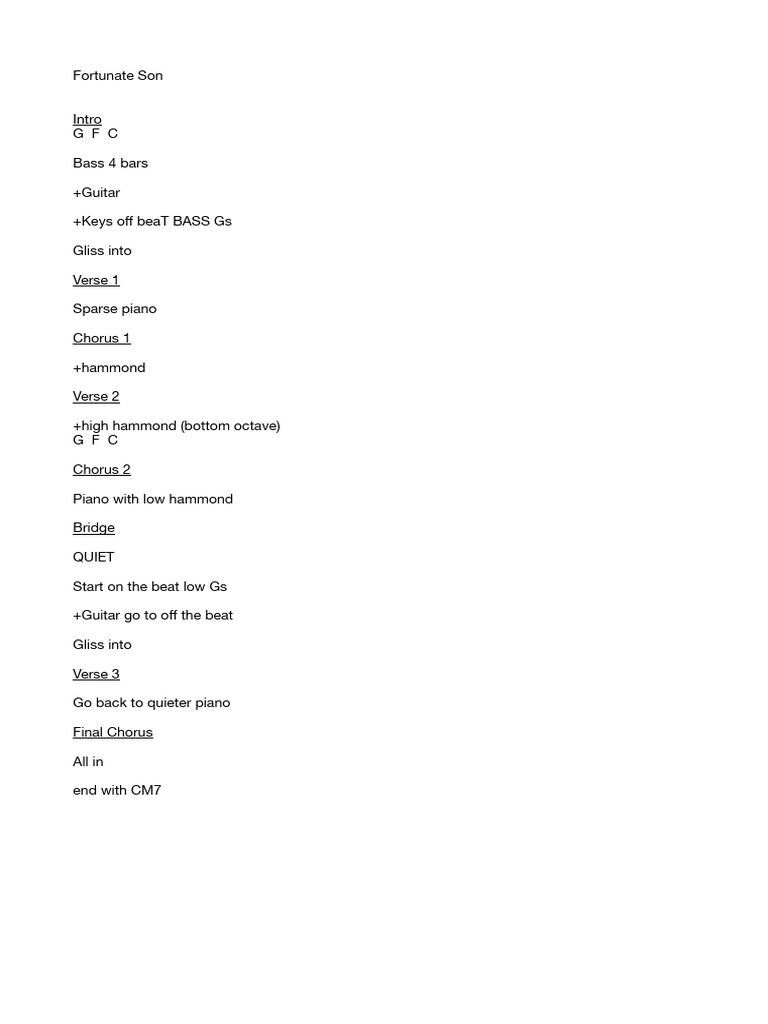 Fortunate Son | PDF