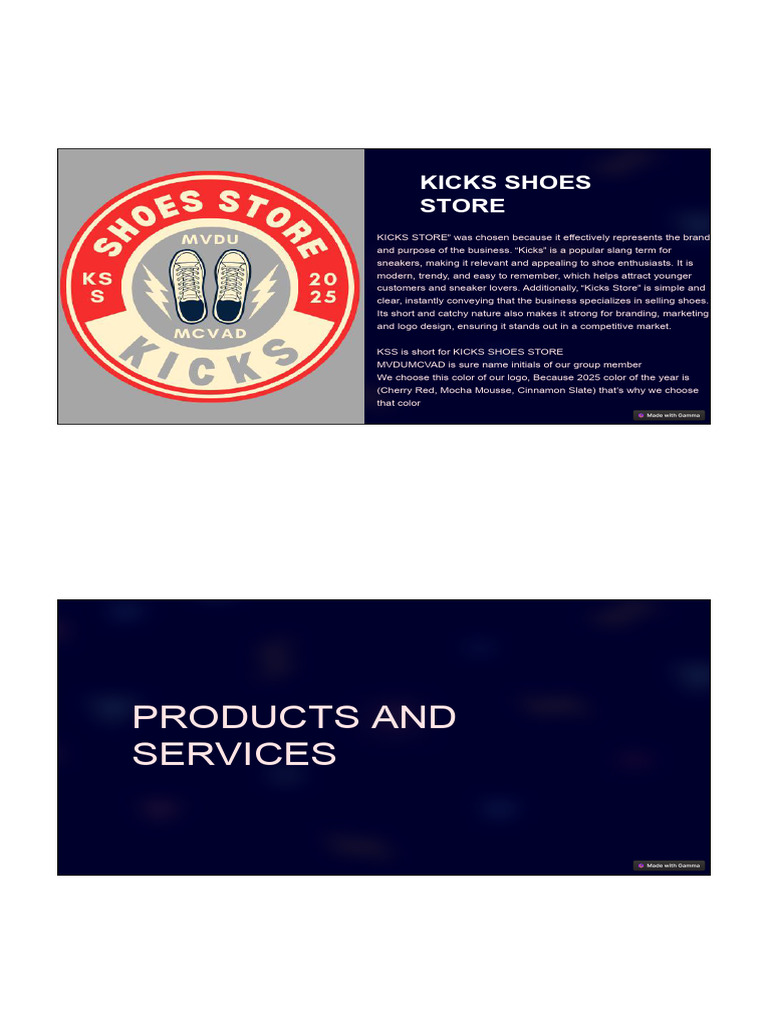 Kicks Store: Trendy Footwear Hub | PDF | Sneakers | Shoe