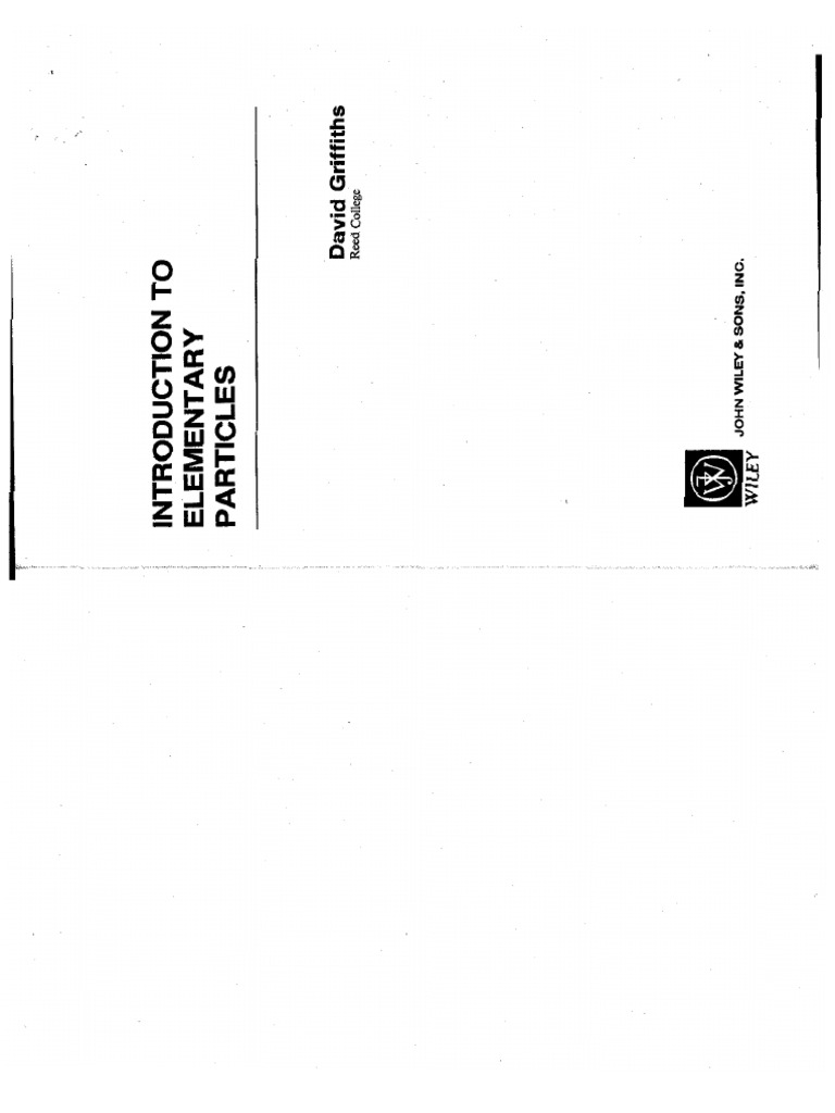 Griffiths Intro Particle Physics ch1 | PDF