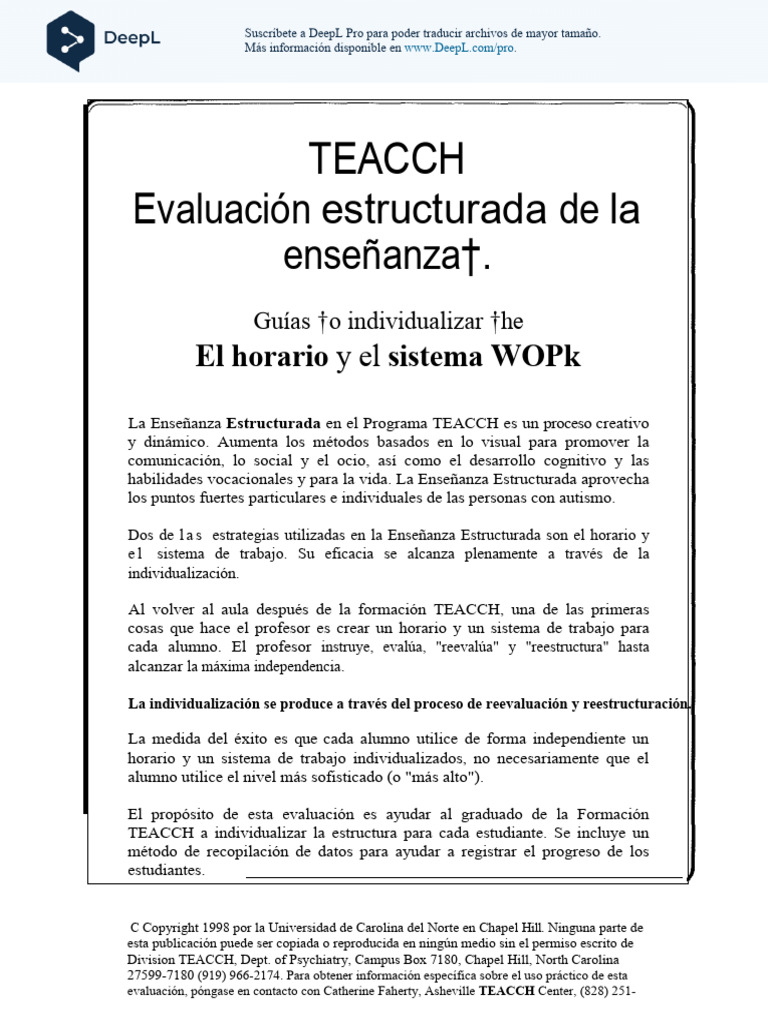 Structured - Teaching - Assessment - Workbook (1) Es | PDF | Enseñando ...