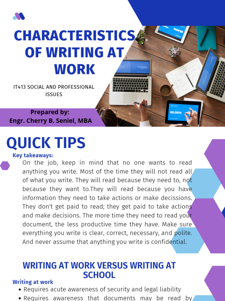11 - Characteristics of Writing at Work | PDF | Memorandum | Communication
