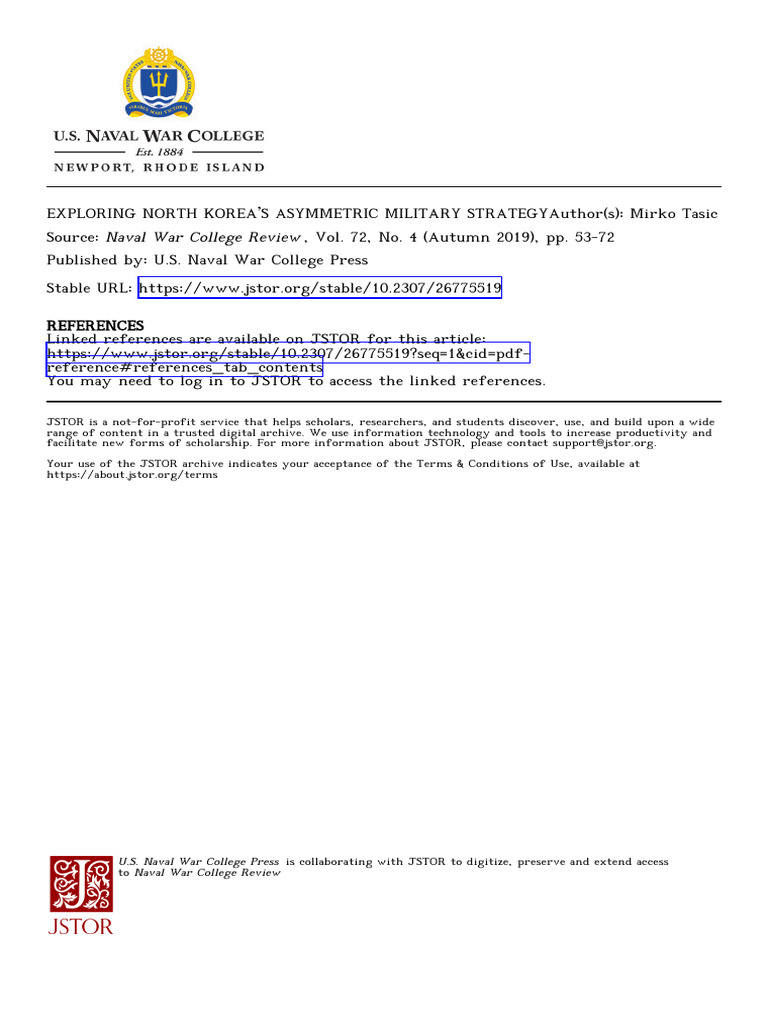 North Korea's Asymmetric Warfare Strategy | PDF | North Korea | World ...