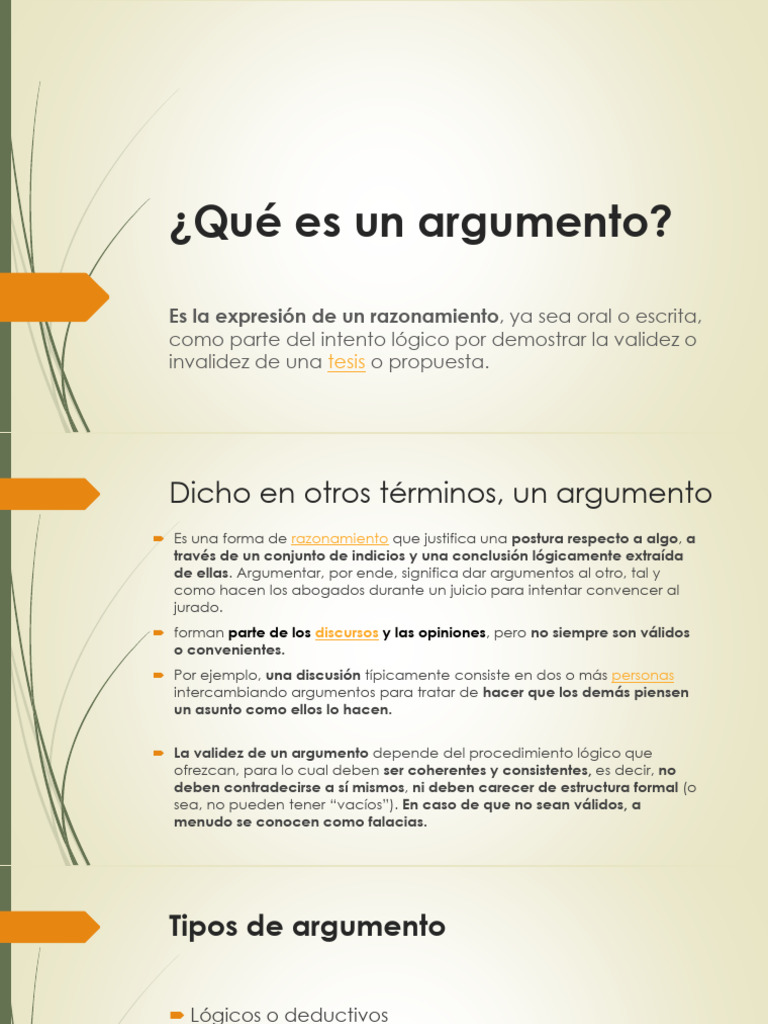 10 Qué Es Un Argumento | PDF | Argumento | Razonamiento deductivo