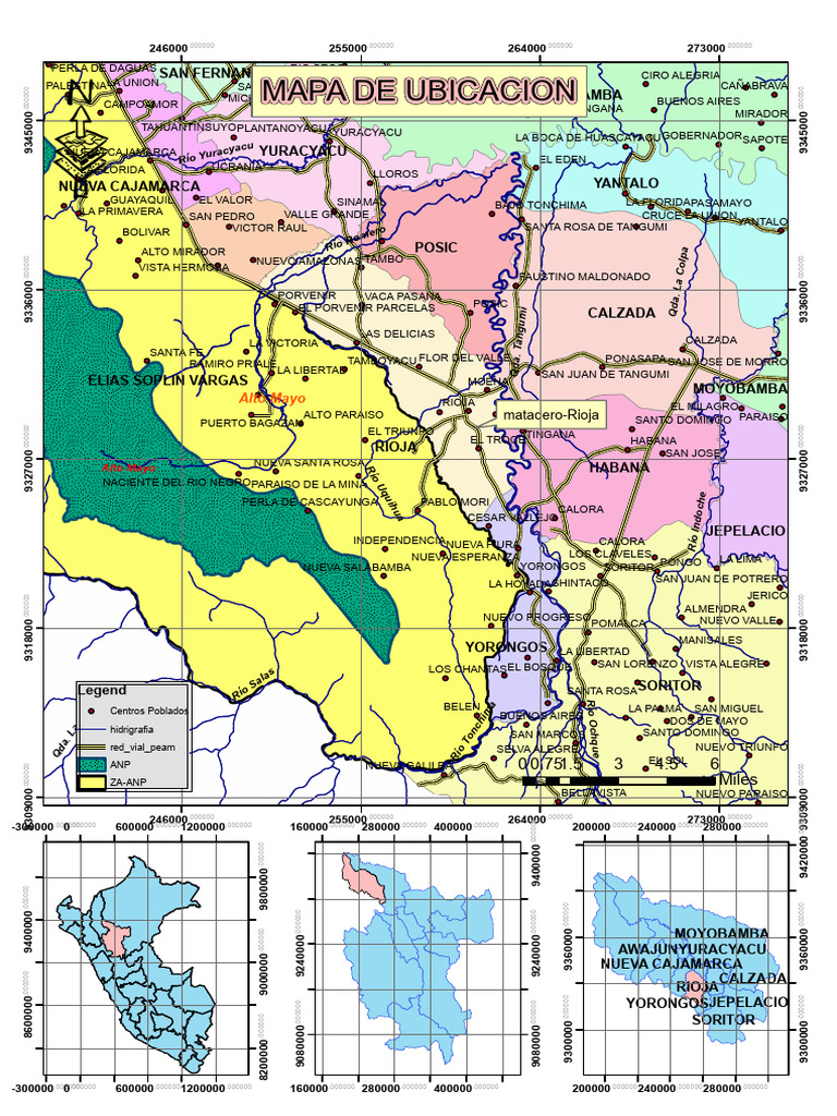 Mapa de Moyobamba y Distritos | PDF