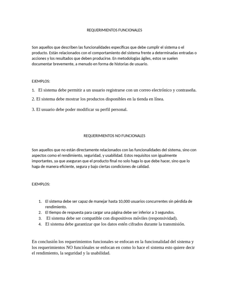 Requerimientos | PDF